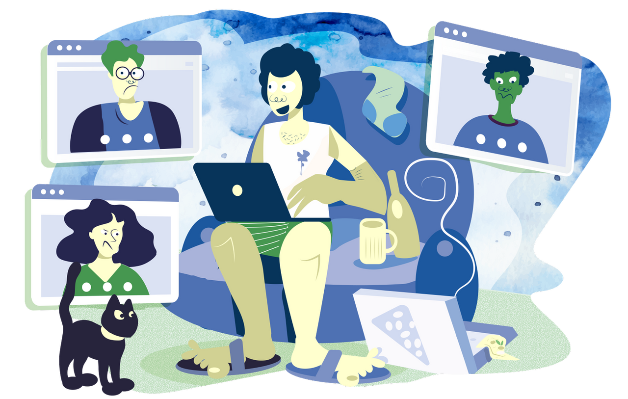 La Netiquette illustrata di un grafico creativo digitale